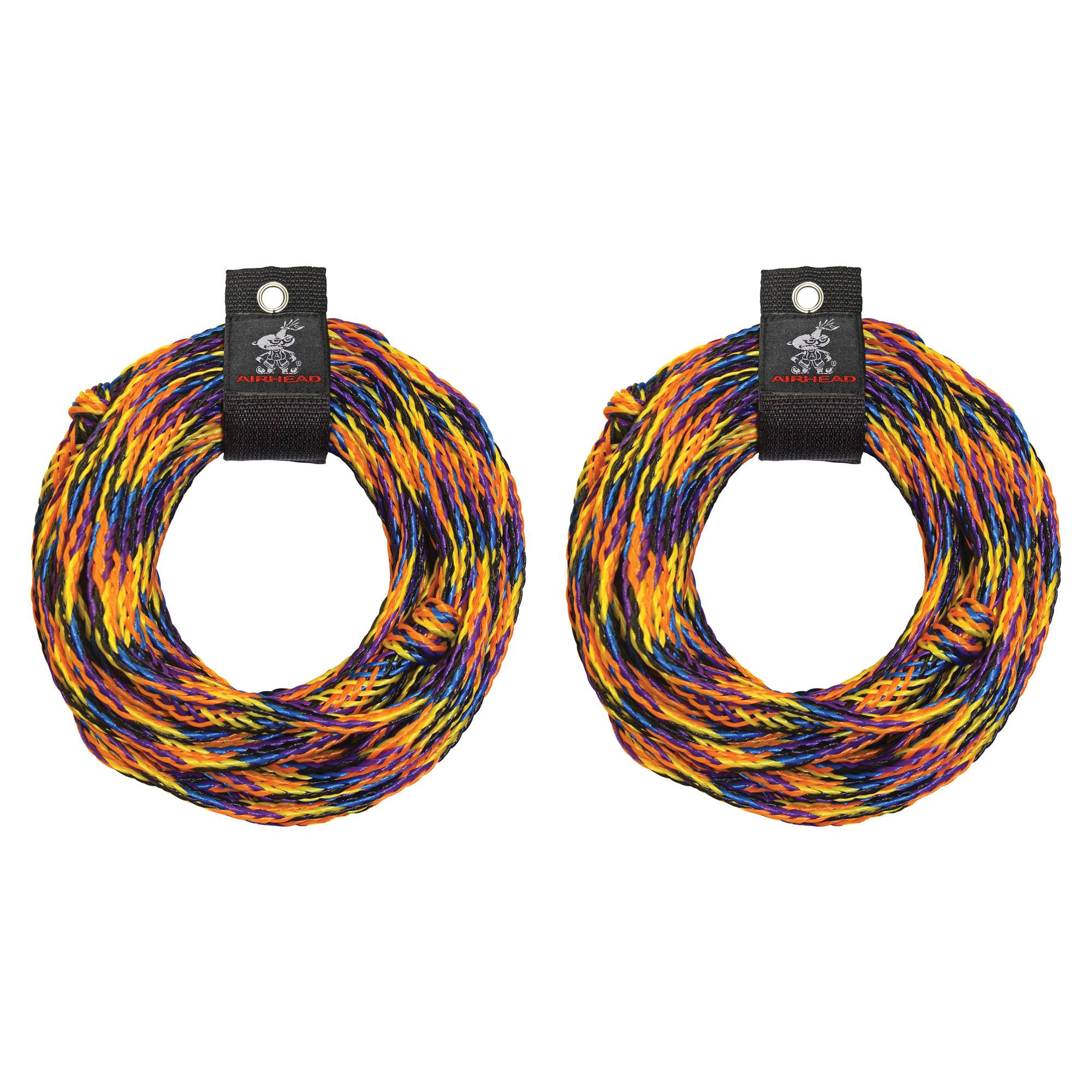 AIRHEAD AHTR-60 60 Ft. Length 2375 Pound Strength 2 Rider Tube Tow Rope ...