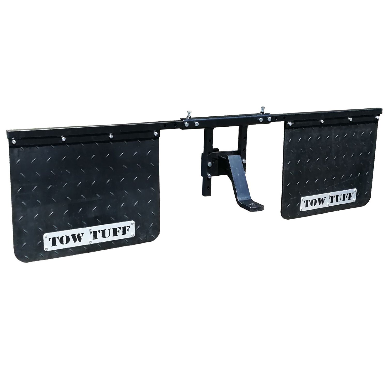 Tow Tuff 2418AMF 18" x 24" Universal Hitch Mount Rubber Rear Towing Mud ...