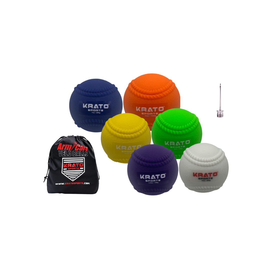 Krato Arm Care Velo Training Balls | Pitching Weighted Balls - Angler's ...