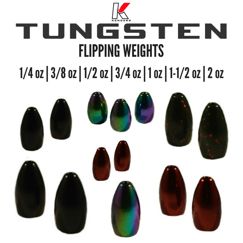 Kenders - Tungsten Flipping Weights - Angler's Pro Tackle & Outdoors