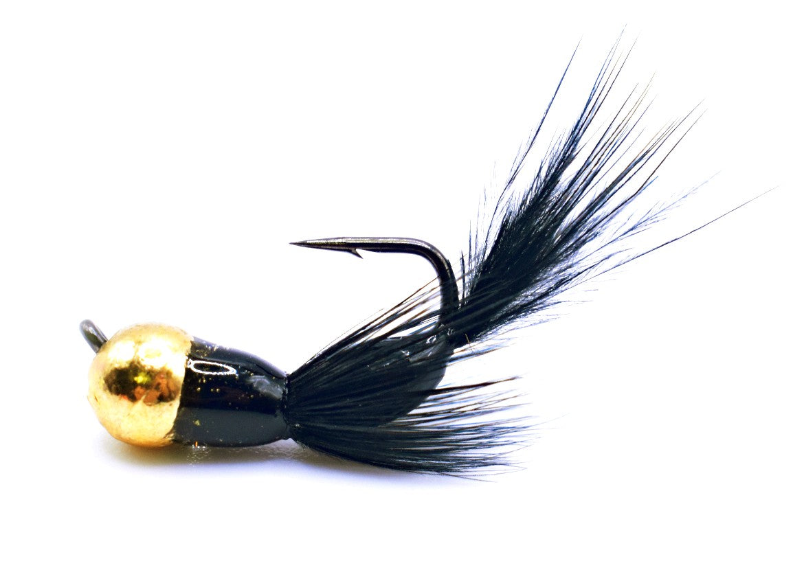 Kenders - Black/Gold Tungsten Akua Jig Flare - Angler's Pro Tackle ...