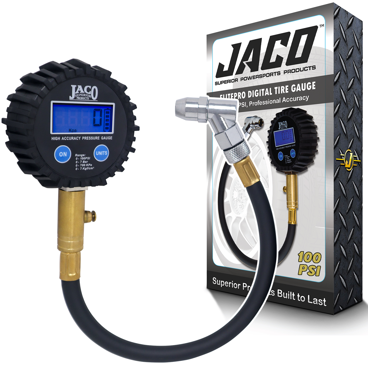 Jaco ElitePro™ Digital Tire Pressure Gauge - Professional Accuracy ...