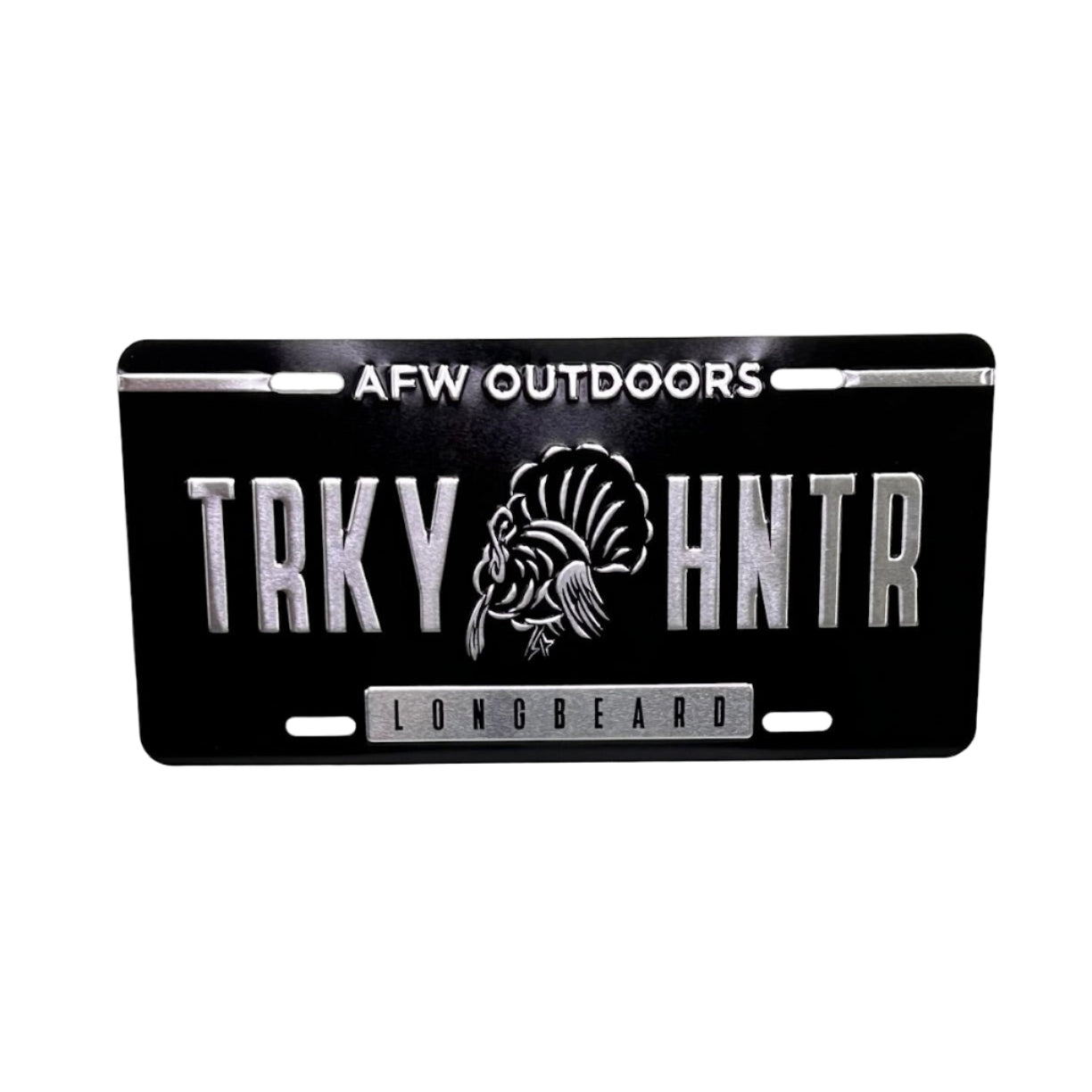 American Flyway Waterfowl Black Embossed Turkey Hunter License Plate ...