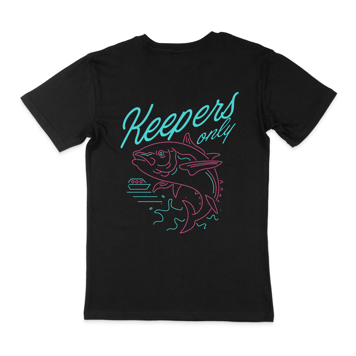 Keepers Only Co. Retro Jumper Black T-Shirt - Angler's Pro Tackle ...