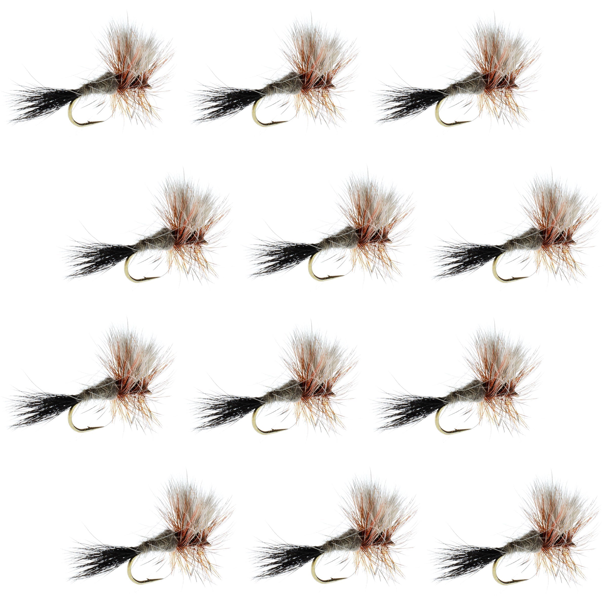 The Fly Fishing Place Ausable Wulff Classic Dry Fly 1 Dozen Flies Hook ...