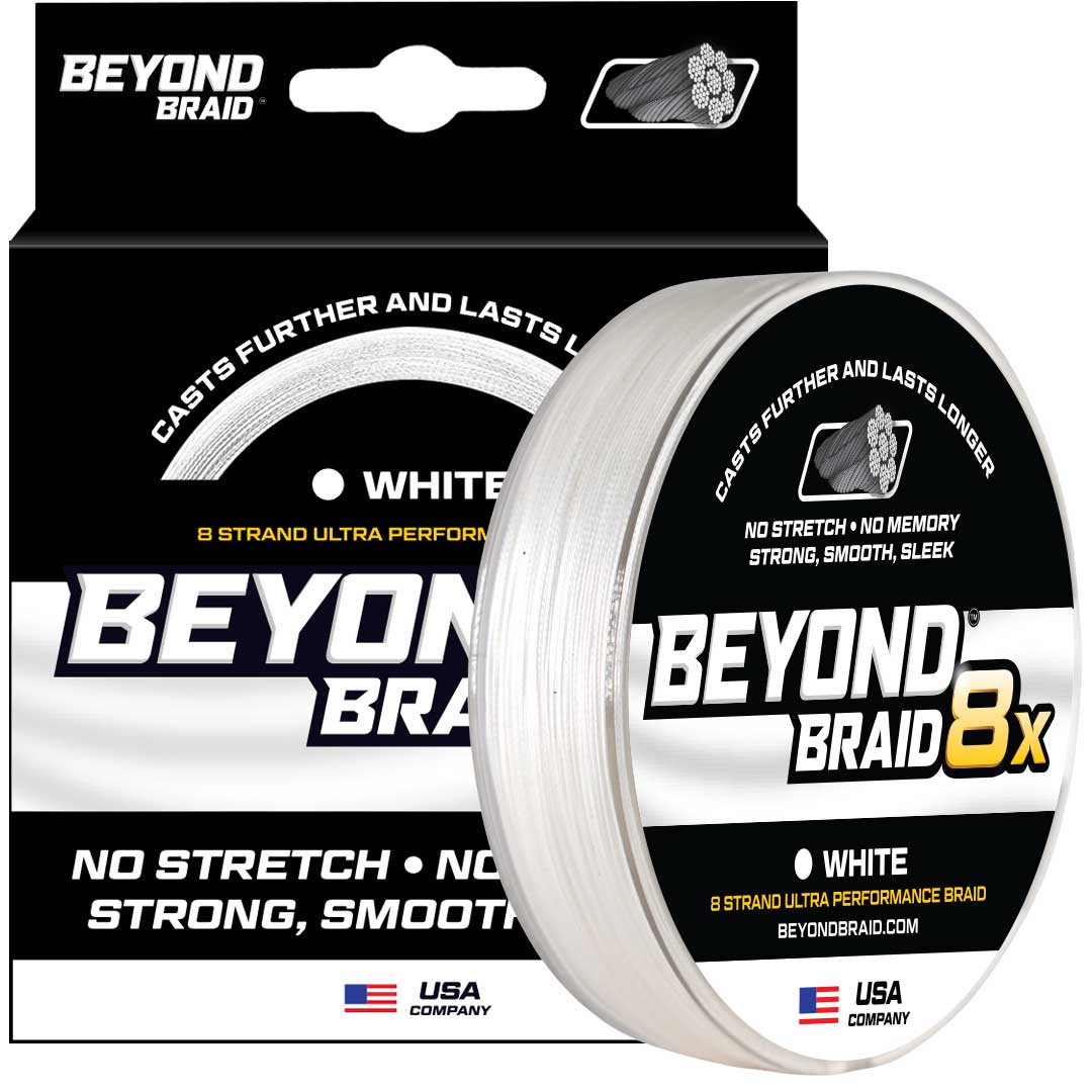 Beyond Braid - White 8X- Ultra Performance 8 Strand - Angler's Pro ...