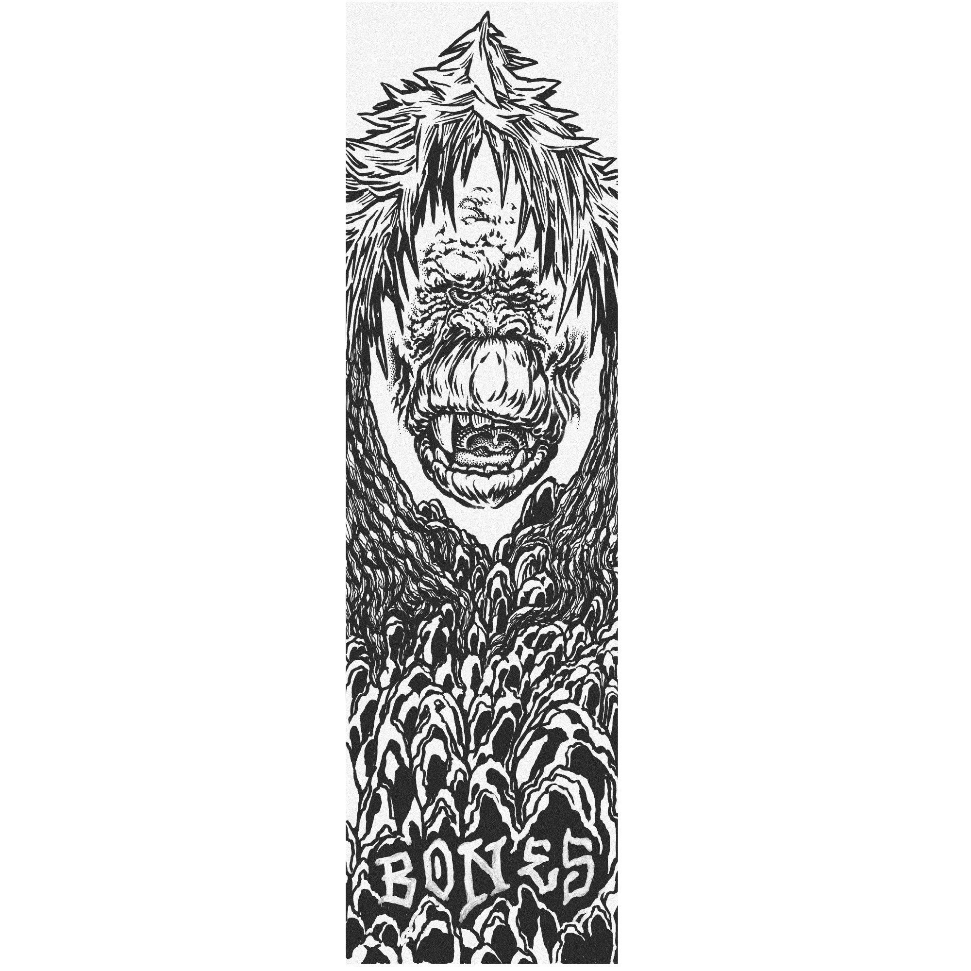 Bones Forest Face Single Sheet Griptape 9″x33″ - White - Angler's Pro ...