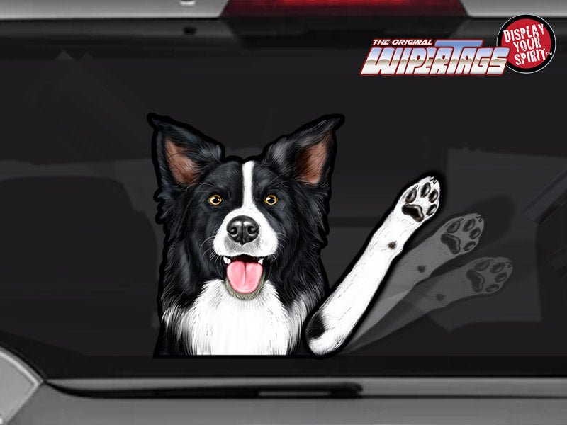Border Collie Riley Dog Waving WiperTags - Angler's Pro Tackle & Outdoors