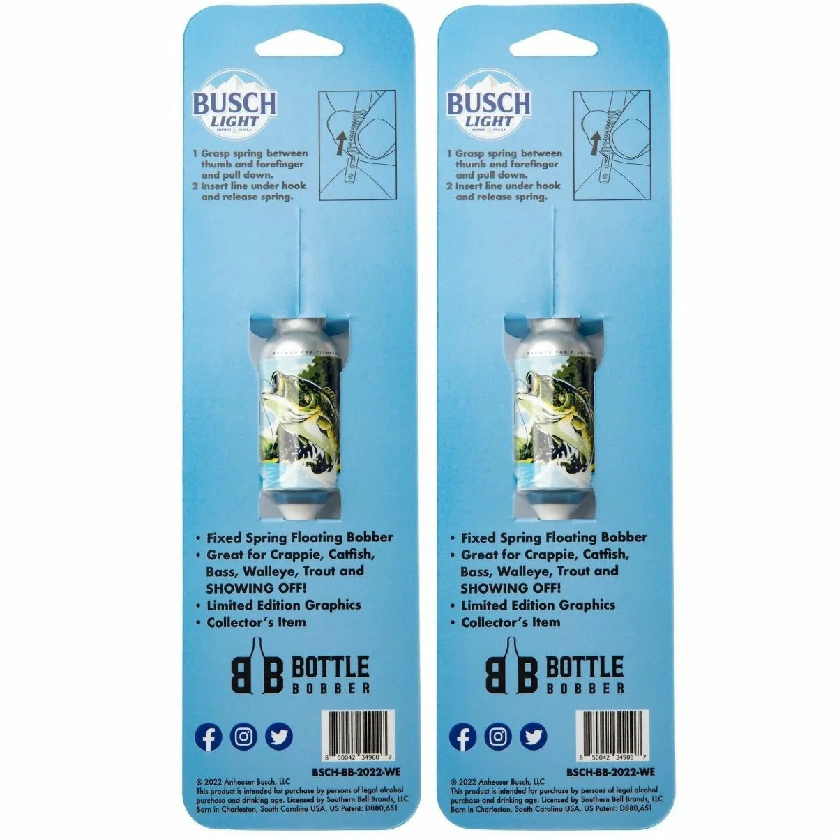 Busch Light Fishing Bobbers 2 Pack - Premium Fishing Tackle - Angler's ...