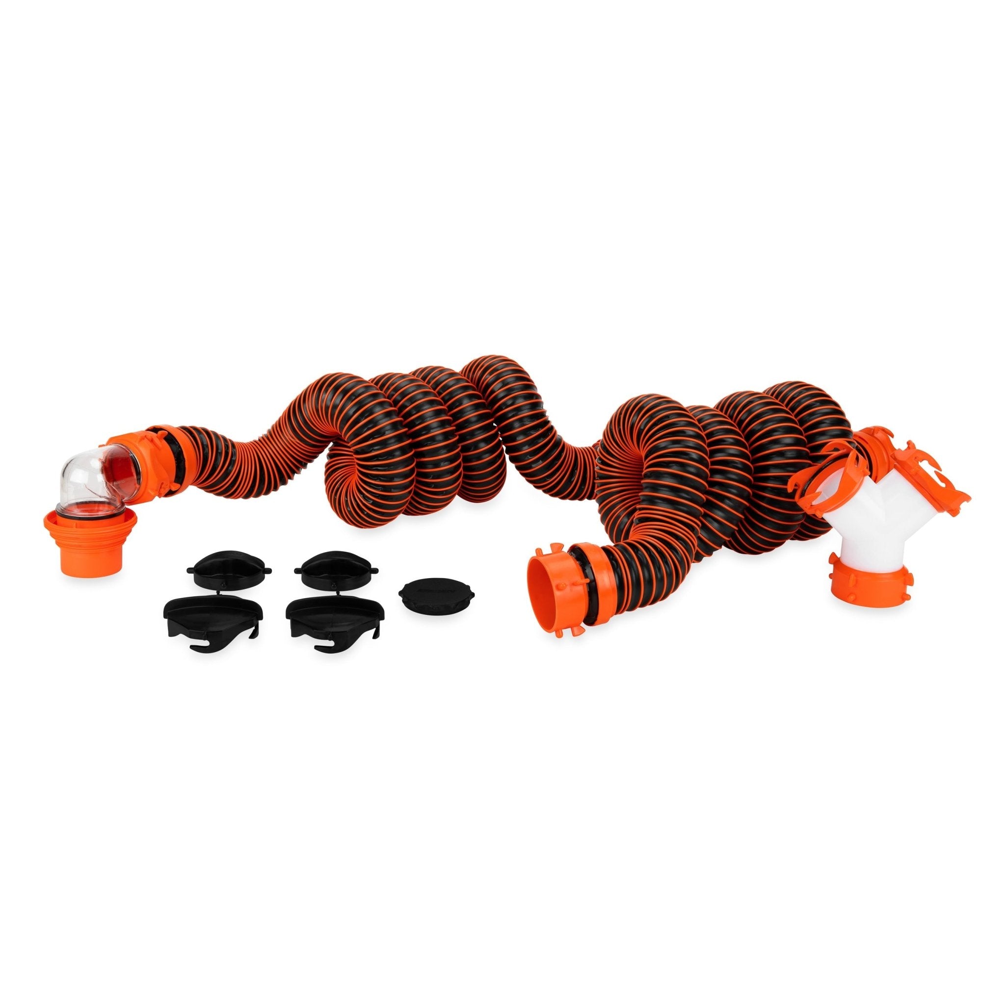 Camco RhinoEXTREME 20 Ft Sewer Hose Kit with 360 Degree Clear Swivel ...