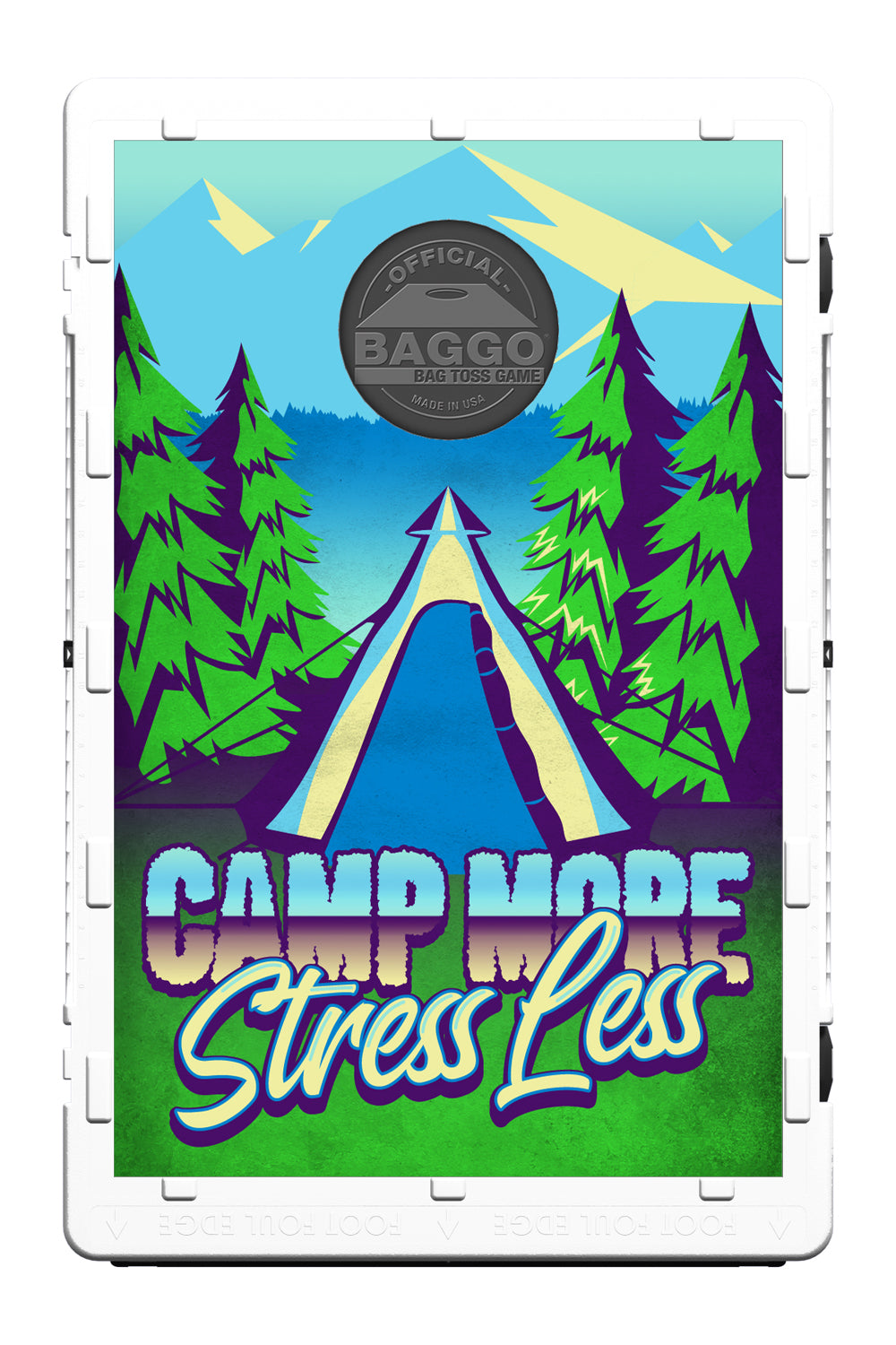 Baggo Camp More Stress Less Baggo Bean Bag Toss Portable 2x3 Cornhole ...