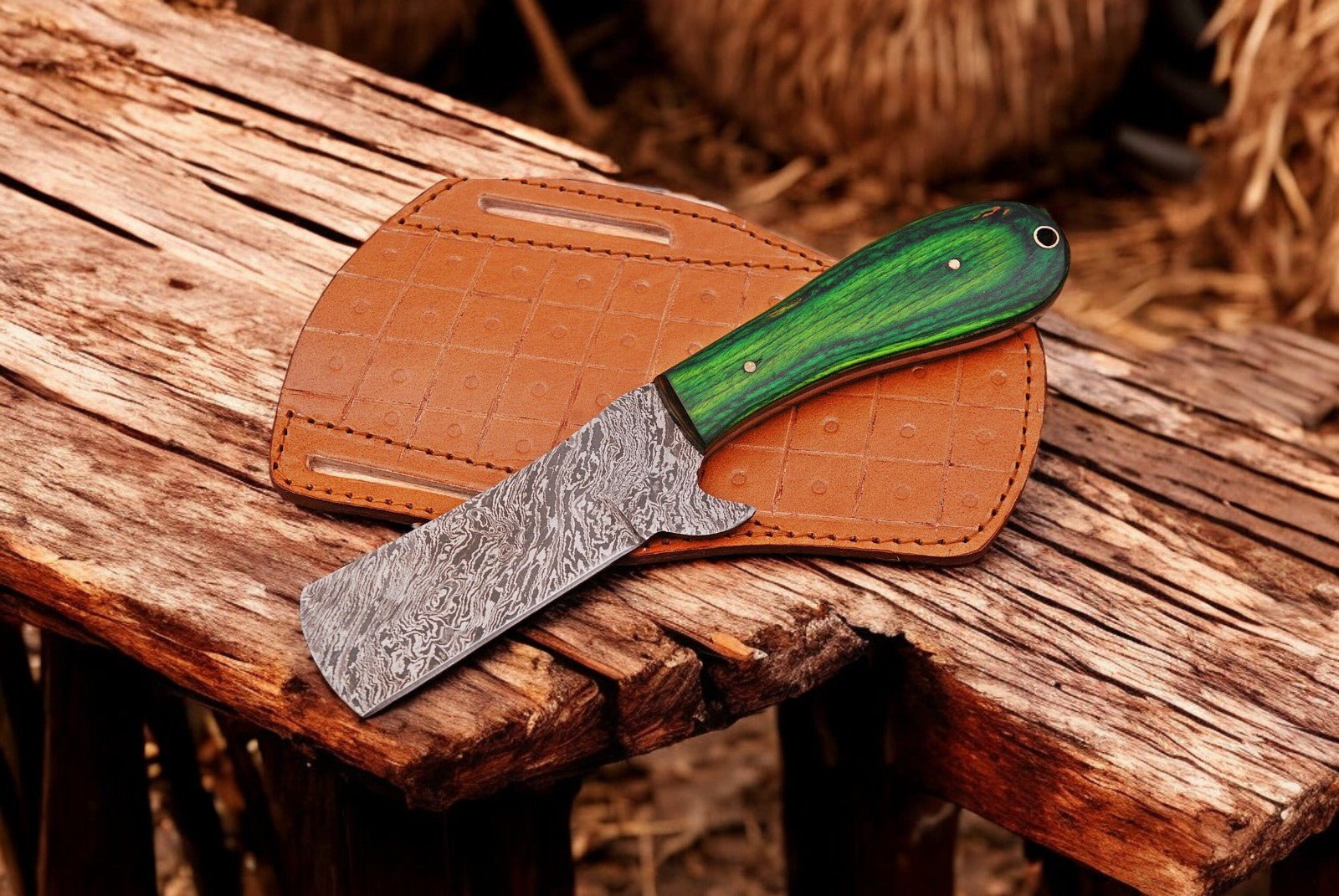 Damascus Knife Store Handmade Bull Cutter Knife – Damascus Steel ...