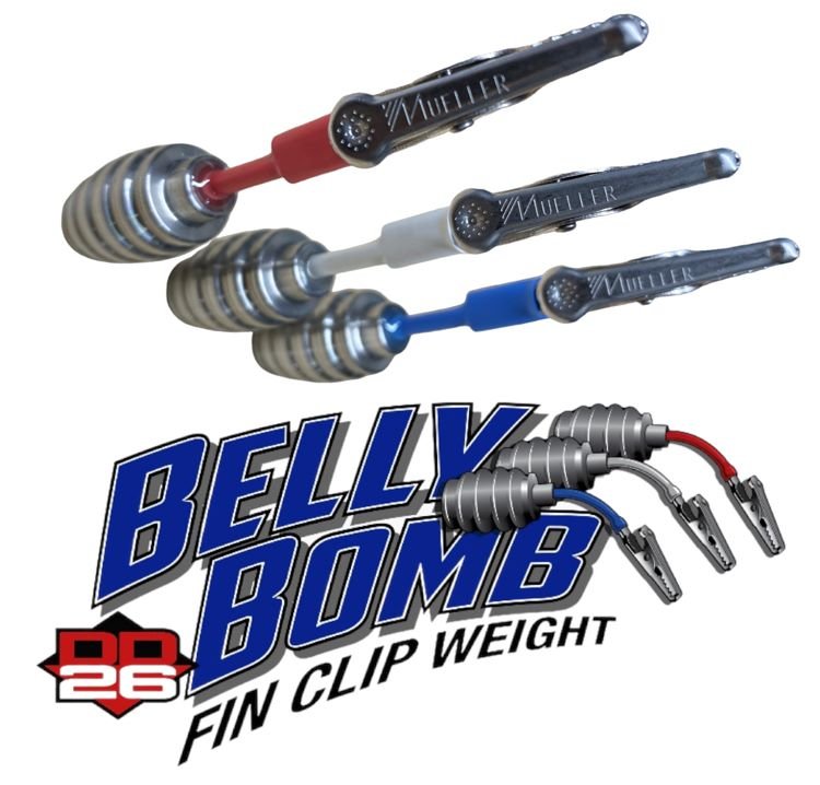 DD26 Fishing BELLY BOMB Fin Clip Weights - Angler's Pro Tackle & Outdoors