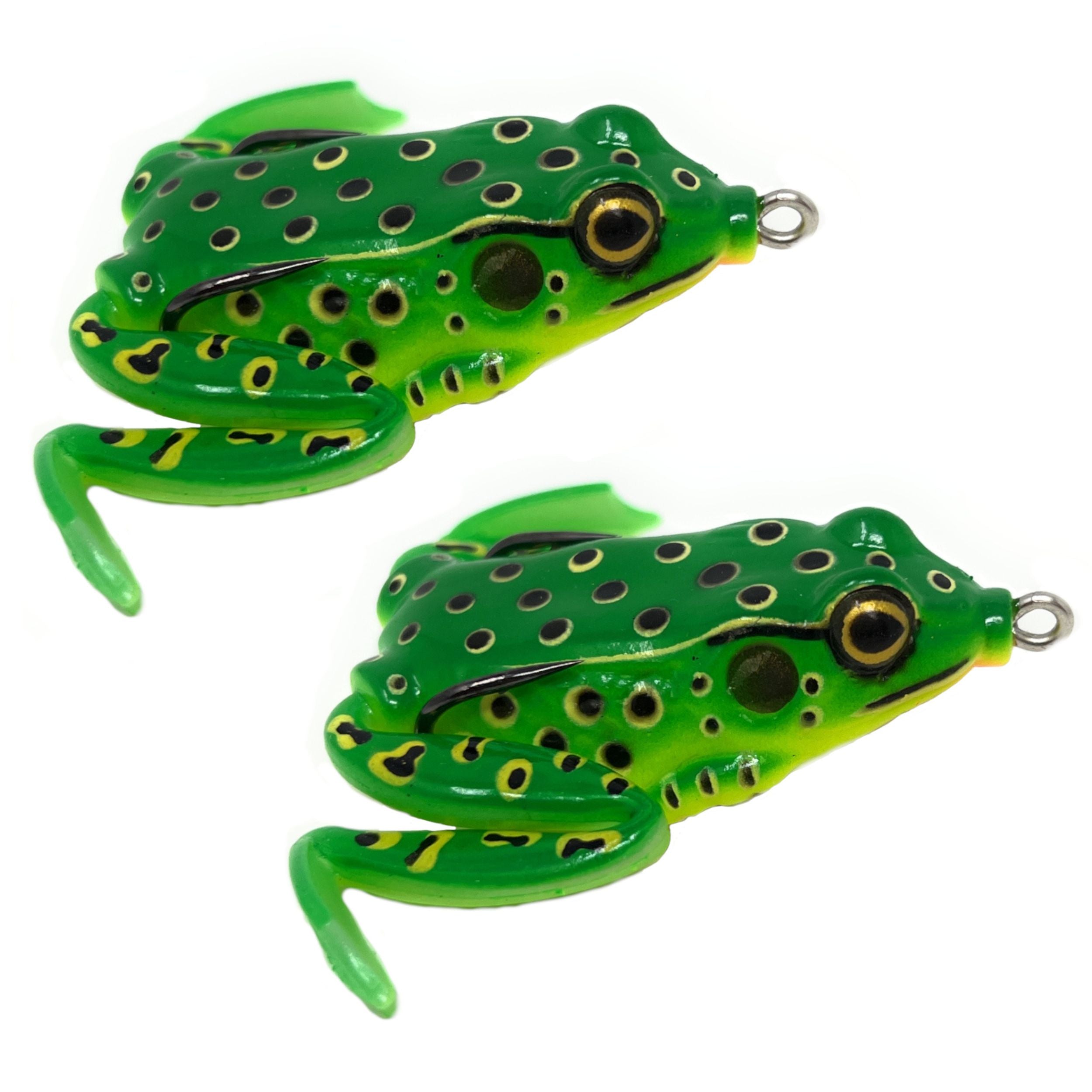 Reaction Tackle Swimming Legs 2.25" Hollow Body Frogs (2-Pack) - Angler ...
