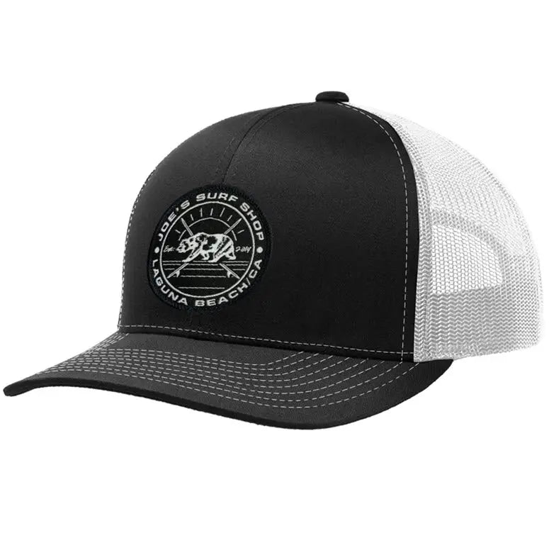 Joe's Surf Shop Vintage Surfing Bear Curved Snapback Cap - Angler's Pro ...