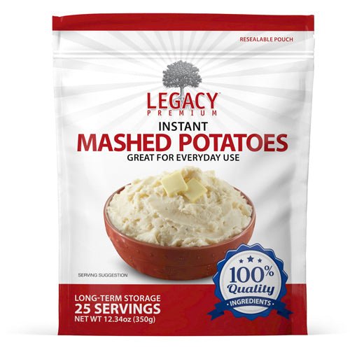 Legacy Food Storage Instant Mashed Potatoes - Angler's Pro Tackle ...