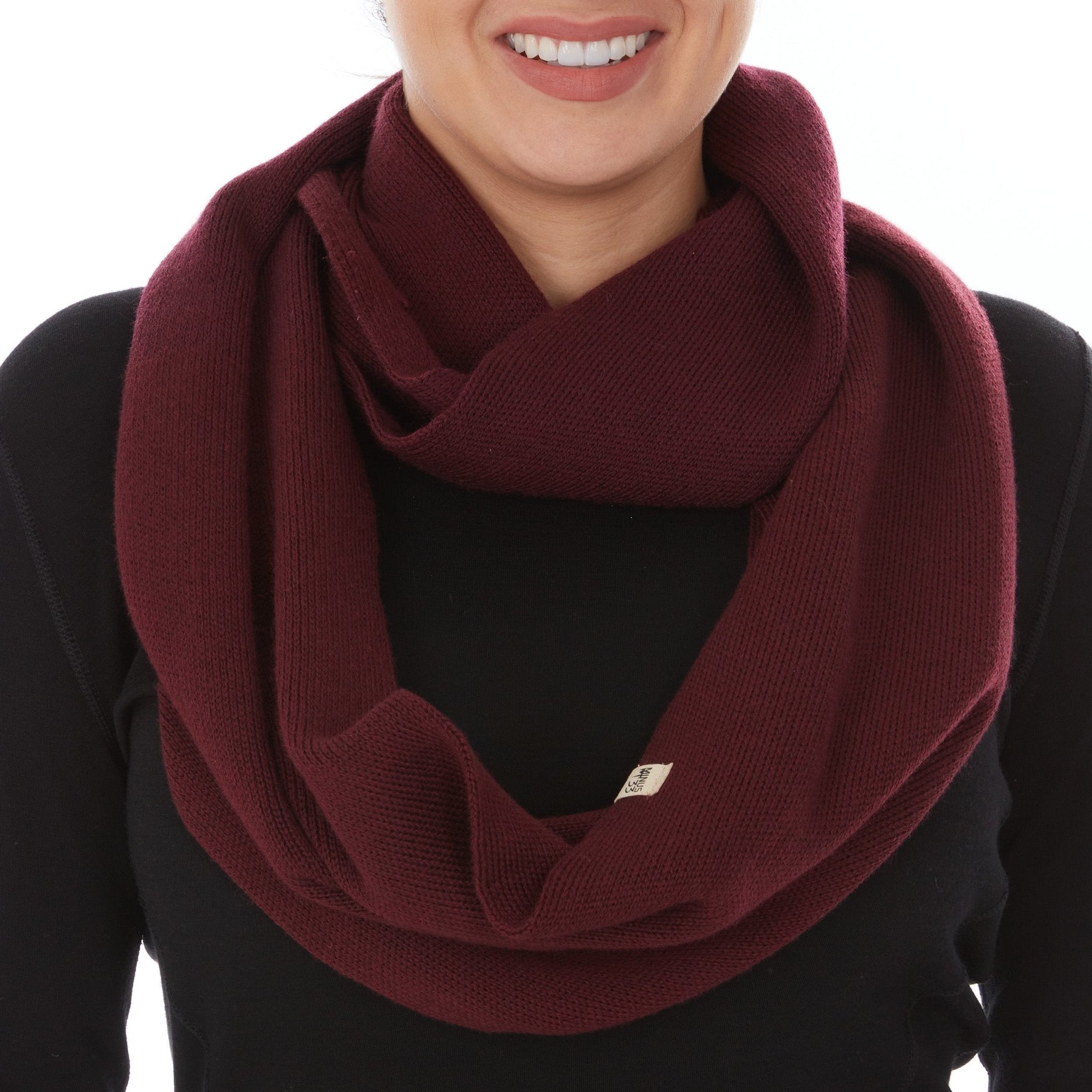 Midweight - Everyday Knit Infinity Loop Scarf 100% Merino Wool - Angler ...
