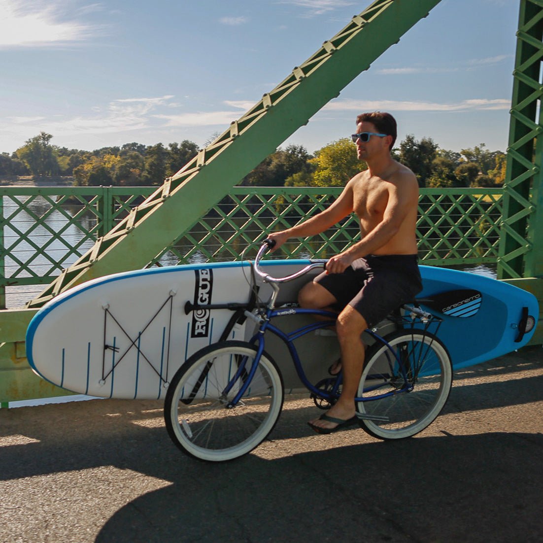 Moved By Bikes Longboard Rack with SUP Lower Bar Set - Angler's Pro ...