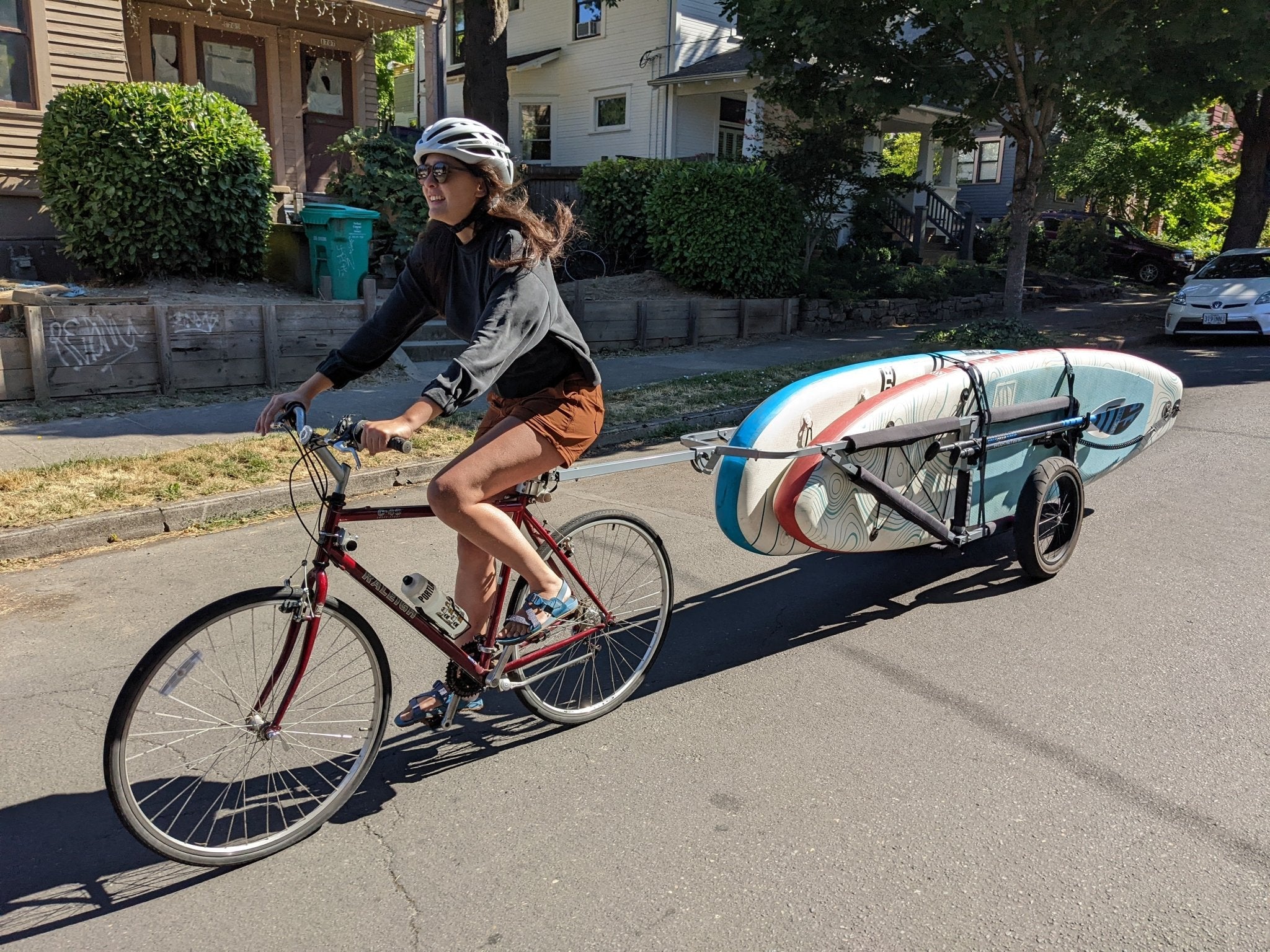 Moved By Bikes Paddleboard and Kayak Trailer - Angler's Pro Tackle ...