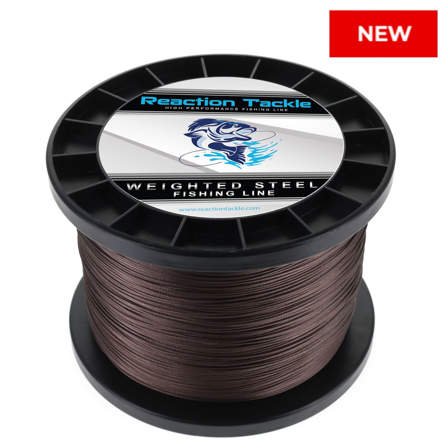 Reaction Tackle Weighted Stainless Steel Trolling Line 45LB- Premium ...