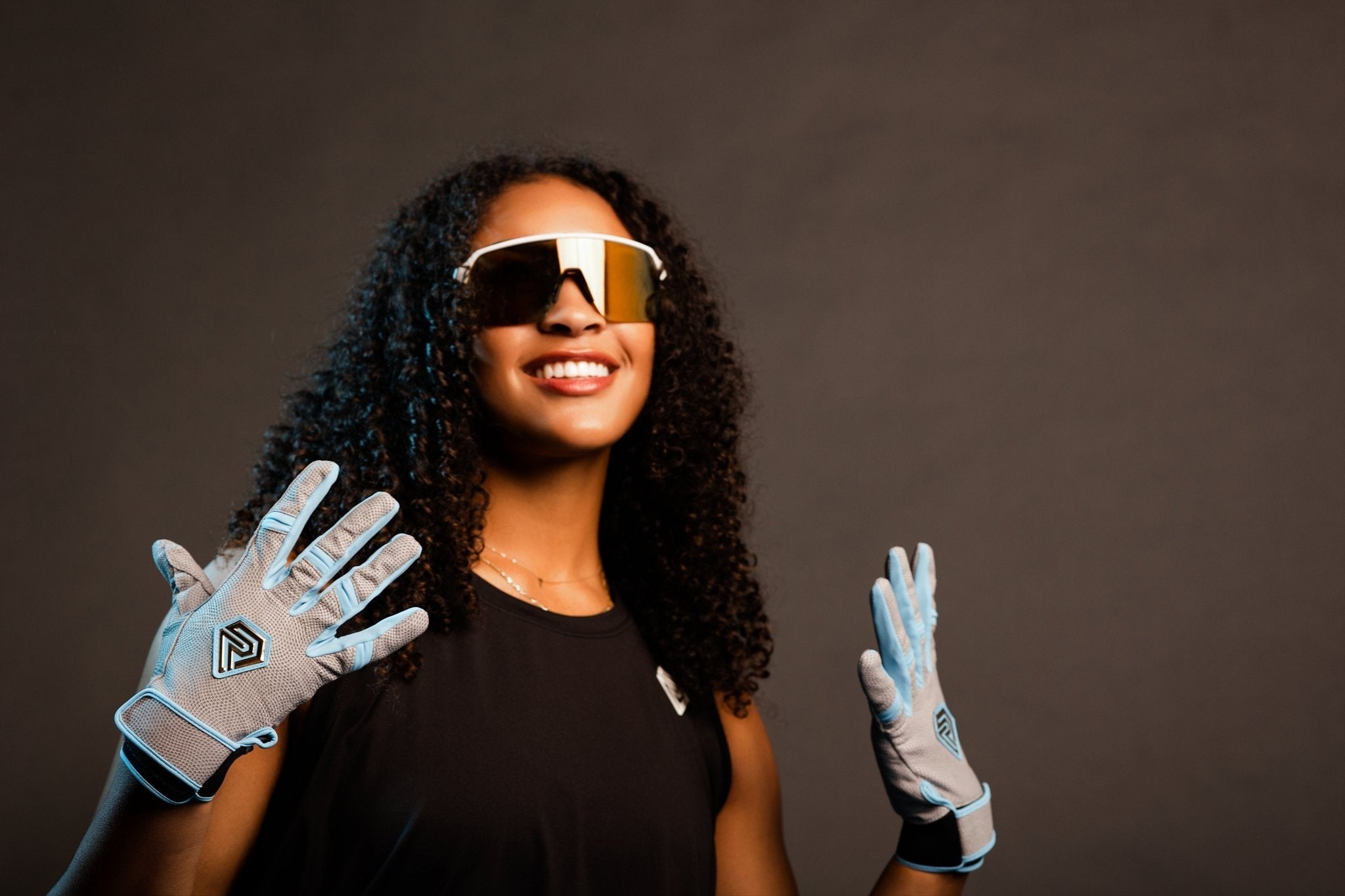 Resilient SFBL Championship Fastpitch Batting gloves - Grey and Angel ...