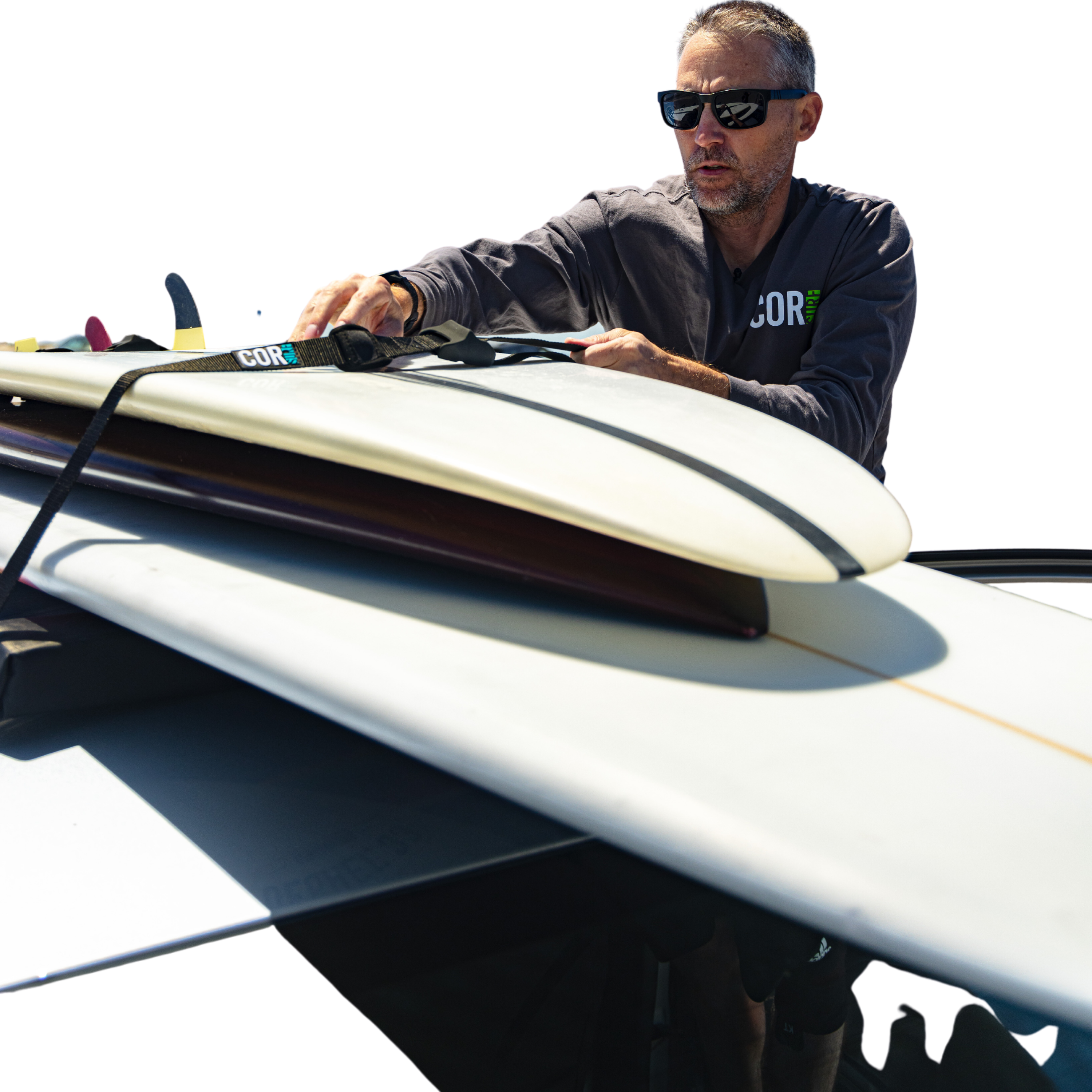 COR Surf Soft Car Racks | Universal Fit Roof Rack for Surf, SUP Canoe ...